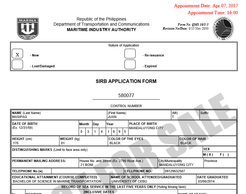 Seaman’s Book Renewal Guide With Photo Instructions | Captain’s Mode