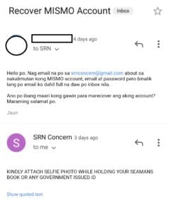 How to Recover Your MARINA MISMO Account- Forgot Password, Email ...