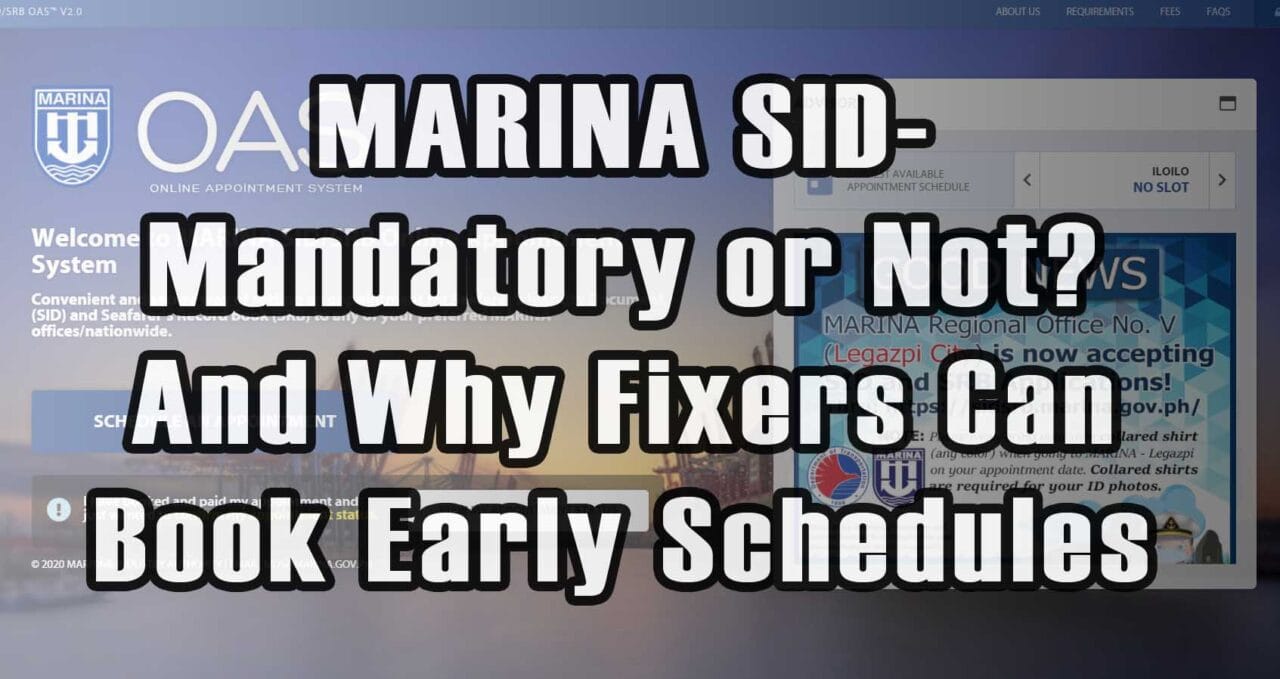 MARINA SID - Mandatory or Not? And Why Fixers Can Book Their Schedules ...
