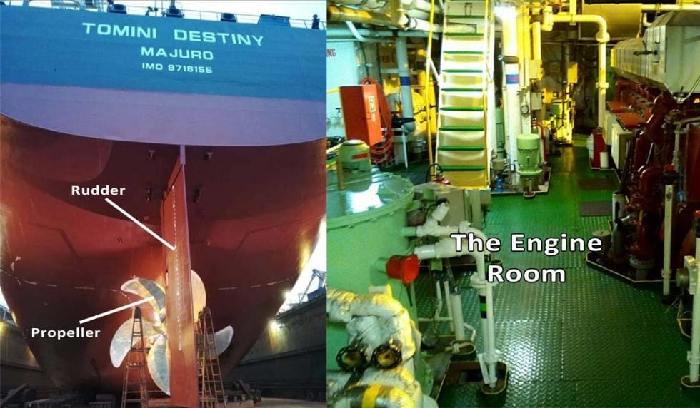 🚢 Essential Parts of a Merchant Ship and Their Functions