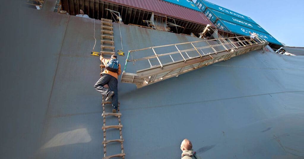How to Prevent Accidents Involving Ship’s Combination Ladders | Captain ...