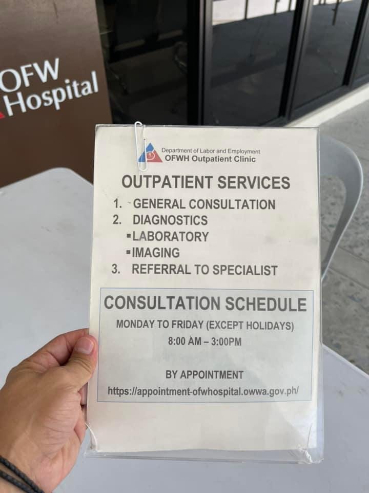 OFW Hospital Adds More Services Also for Dependents, Still Free ...